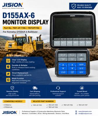 China D155AX-6 MONITOR 7831-69-1106  Excavator Monitor FOR KOMATSU D155AX-6 BULLDOZER DISPLAY GENUINE USED AND OEM NEW STOCK for sale
