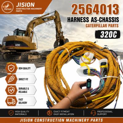 China High-quality 2564013 256-4013 Harness AS-Chassis for Caterpillar 320C excavator. OEM replacement wiring harness with durable connectors, stable signal transmission, and worldwide delivery from JISION. for sale