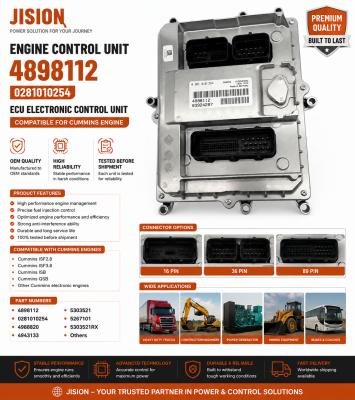 China 0281010254 4898112 Engine Computer Board Ecu Control Unit ecm module for sale