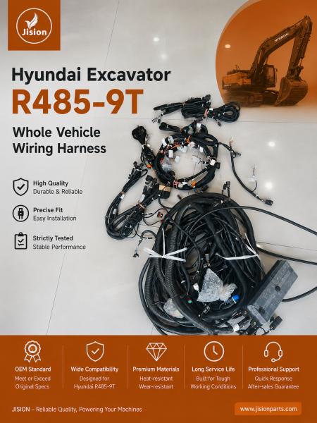 Quality Construction Machinery Parts Hyundai R485-9 R485-9T Excavator complete Wiring Harness for R485-9 Wring Harness for sale