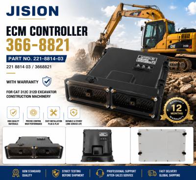 China ECM 366-8821 Engine Control Module 221-8814-03 for Caterpillar 312C 312D Excavator ECU Controller with Warranty for sale