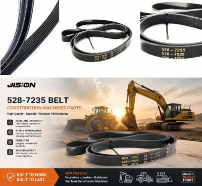 China 528-7235 Belt Construction Machinery Parts Drive Belt 5287235 for Excavator Loader Bulldozer Heavy Equipment for sale