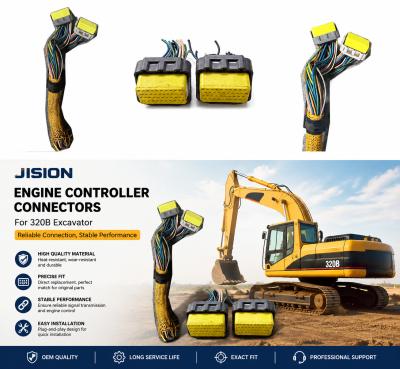 China 320B Excavator Engine Controller Connectors Wiring Harness Plug Connector Electrical Spare Parts for sale