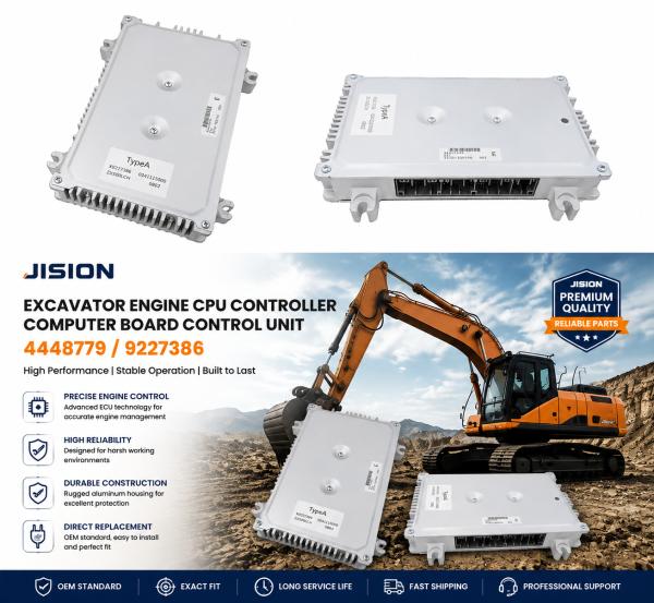 Quality ZX450 ZX500H ZX500LCH Excavator 6WG1 Engine ECU Controller Computer Board Control Unit 4448779 9227386 for sale