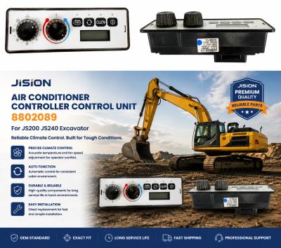 China JS200 JS240 Excavator Air Conditioner Controller Control Unit 8802089 | Excavator AC Climate Control Panel Replacement Part for sale