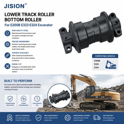 China E200B E323 E324 Excavator Lower Track Roller Bottom Roller Undercarriage Parts | Heavy Duty Travel System Replacement Part for sale