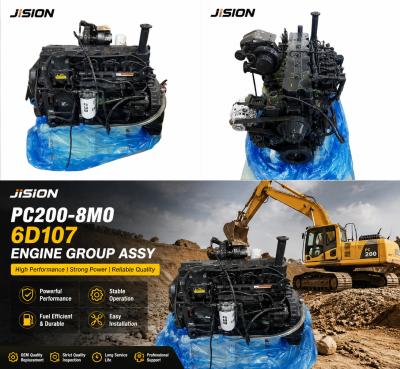 China PC200-8MO Excavator 6D107 Engine Group Assy Complete Diesel Engine Assembly Replacement for Construction Machinery Parts for sale