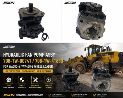 China WA380-6 WA430-6 Wheel Loader Hydraulic Fan Pump Assy 708-1W-00741 708-1W-41630 Working Pump for sale