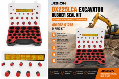 China 401002-01216 O-Ring Kit for DX225LCA Excavator Hydraulic Rubber Seal Repair Kit for sale