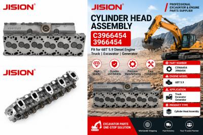 China C3966454 3966454 Complete Cylinder Head Assembly for 6BT5.9 6BT 5.9 Diesel Engine Truck Excavator Generator for sale