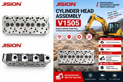 China V1505 Complete Cylinder Head Assembly for Diesel Engine Excavator Generator Construction Machinery Engine Parts for sale