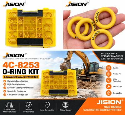 China 4C-8253 O-Ring Kit Excavator Hydraulic Seal Kit with Storage Box 4C8253 for Construction Machinery for sale
