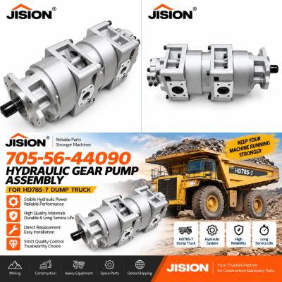 China 705-56-44090 7055644090 Hydraulic Gear Pump Assembly for HD785-7 Dump Truck Construction Machinery Parts for sale