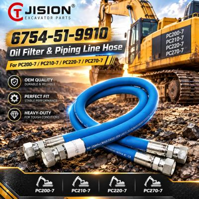 China 6754-51-9910 Excavator Oil Filter & Piping Line Hose for PC200-7 PC210-7 PC220-7 PC270-7 for sale