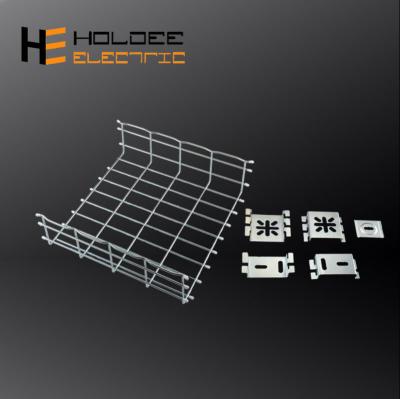 China Powder Coated Flexible Wire Cable Tray/Basket Cable Tray/Grid Cable Tray For Idc Server Room Cabling for sale