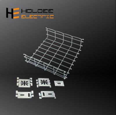China Hot Dip Galvanized Power Engineering And Communication Project Straight Wire Mesh Basket Cable Tray for sale