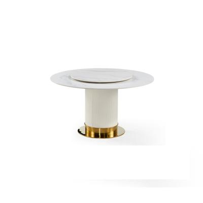 China 2021 New Fashion Extendable Modern Dining Table And Chair Marble Combination for sale