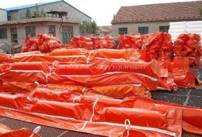 China Oil Spill Inflatable Rubber Oil Containment Boom PVC Oil Boom for sale