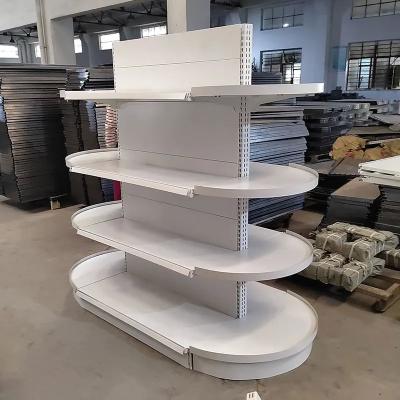 Cina Fabbrica Dimensione personalizzata Spessore Colore Gondola rotonda Mensola espositiva Gondola rotonda Mensola espositiva Mensola espositiva in vendita