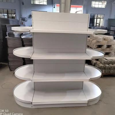 Cina Fabbrica Dimensione personalizzata Spessore Colore Gondola rotonda Mensola espositiva Gondola rotonda Mensola espositiva Mensola espositiva in vendita