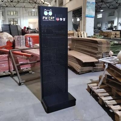 Cina Fabrica colore personalizzato dimensione metallo nero scaffali di vetrina negozio in vendita