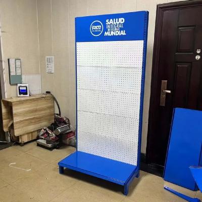 Cina Shanghai Xingye Shelf Co. taglia di colore personalizzata gondole scaffali scaffali blu display scaffale scaffali negozio in vendita