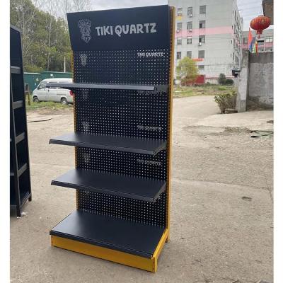 Cina Xingye Factory Custom Size Colore nera gondola display rack scaffali dei negozi di alimentari in vendita