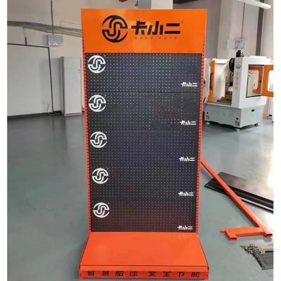 Cina Xingye Factory Custom Size Colore nera gondola display rack scaffali dei negozi di alimentari in vendita
