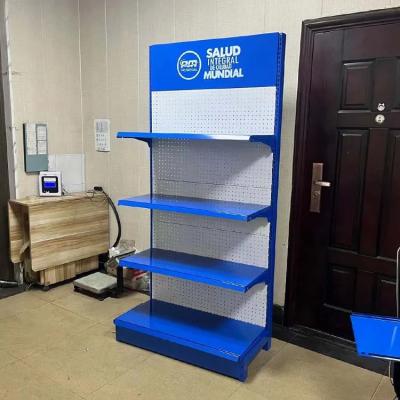 Cina Xingye Factory Custom Size Colore nera gondola display rack scaffali dei negozi di alimentari in vendita