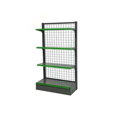 Cina Griglia di fili Display Rack personalizzato Griglia di fili industriali retro supermercato scaffale gondola in vendita