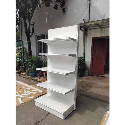 Cina Fabrica colore personalizzato dimensione metallo super markett scaffalature bianche gondola scaffalature in vendita