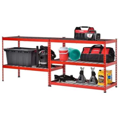 Cina Rack di ripostiglio rosso 5 livello Heavy Duty Steel Garage Storage Shelf Unit in vendita
