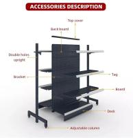 China Factory customization single sided supermarket shelves for sale