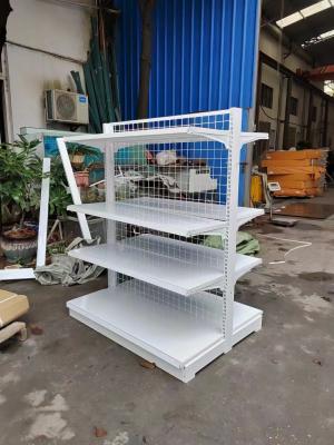 Cina Disegno professionale su misura Gondola a scaffale a doppio lato Display scaffale supermercato scaffale Gondola in vendita