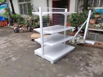 Cina Disegno professionale su misura Gondola a scaffale a doppio lato Display scaffale supermercato scaffale Gondola in vendita