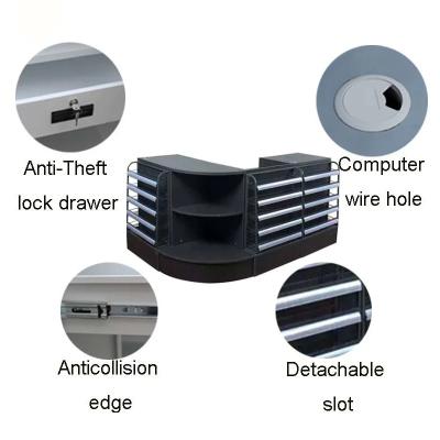 China CE Certificate Supermarket Bill Counter Eco Friendly Checkout Counter for sale