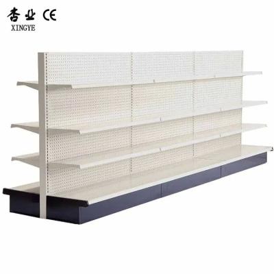 Cina Fabrica colore personalizzato Dimensione Gondola a doppio lato Ripiani di scaffalatura Gandola Rack Rivendita ripiani Bianco in vendita