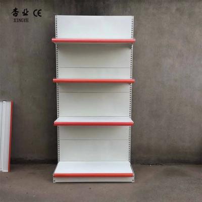 Cina Mensole singole con doppio display Prezzi alimentari Supermercati a basso costo Mensole per display Rack Gondola leggera in vendita