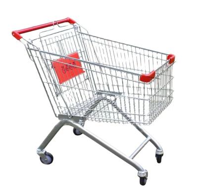 Cina Accessoari per supermercati di medie dimensioni Green Hand Push Shopping Basket 75 Litri in vendita