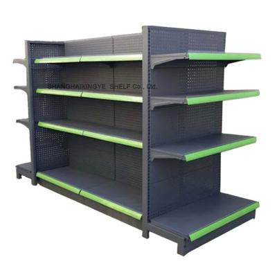 China Fabriek maat metalen scherm schappen grijs gondelplanken Te koop
