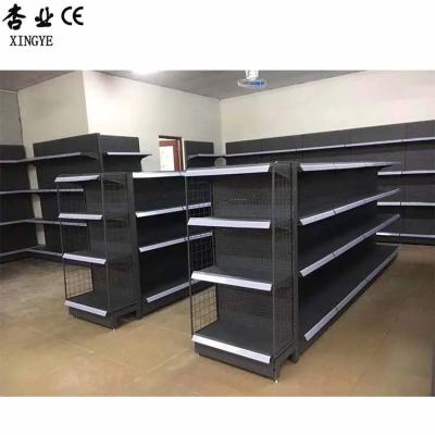 China Fabriek maat metalen scherm schappen grijs gondelplanken Te koop