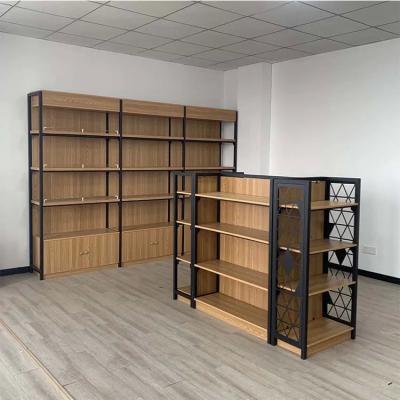 Cina Supermercato ripiani legno cereali negozio convenience store display stand in vendita