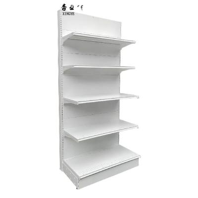 Cina fabbrica colore personalizzato dimensione supermercato scaffali pesanti scaffalature gondola scaffali supermercato a una sola faccia in vendita