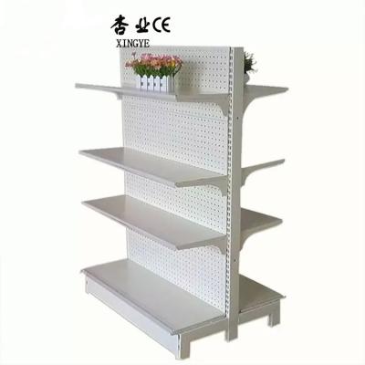 Cina Fabrica colore personalizzato taglia bianca scaffalatura gondola scaffalatura negozio al dettaglio a doppio lato in vendita