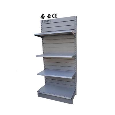 Cina Fabrica Dimensione personalizzata Colore Scala di un lato grigio opaco retro scaffali del supermercato in vendita