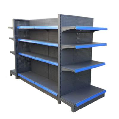 Cina Fabbrica taglia personalizzata colore logo gondola 4 lados gondola scaffali scaffali supermercato scaffale in vendita