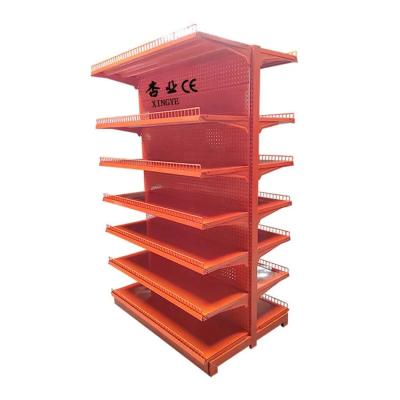 Cina Fabbrica taglia personalizzata colore logo gomma ripiano a doppio lato buco backboard ripiano supermercato arancione in vendita