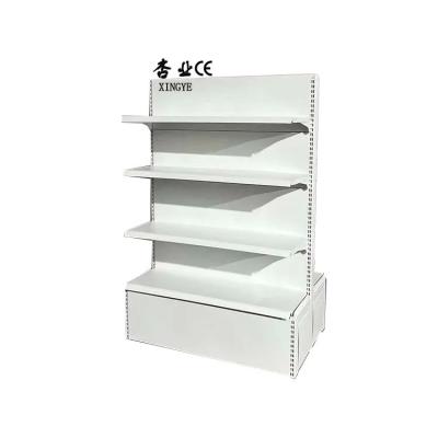 Cina Fabrica taglia personalizzata colore logo unico design bianca gondola supermercato scaffali supermercato a doppio lato scaffalature in vendita