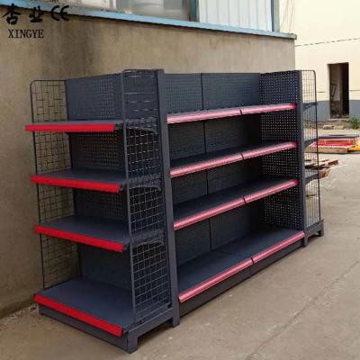 Cina Fabbrica colore personalizzato dimensione carica pesante scaffalatori di gondola scaffalatori di gondola a doppio lato in vendita