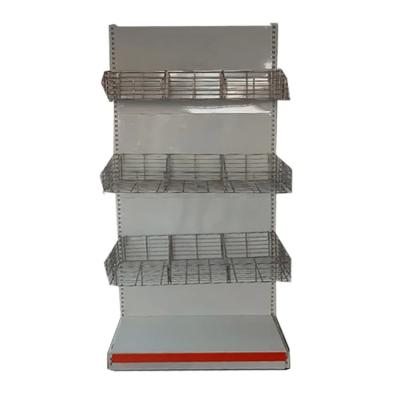 Cina Fabbrica personalizzato solido pratico convenienza negozio di alimentari bianco filo di paniere negozio scaffali scaffali supermercato in vendita